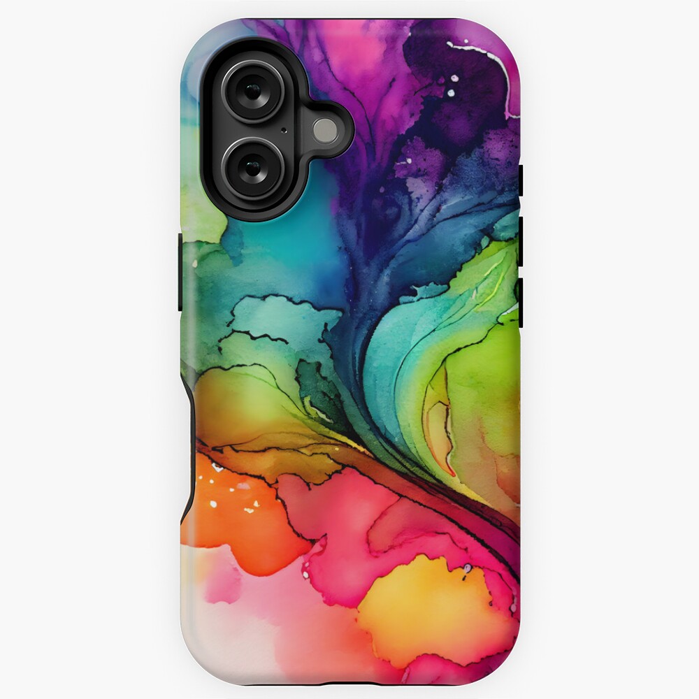 "Beautiful Alcohol Ink Design in Rainbow Colors" Art Board Print for ...