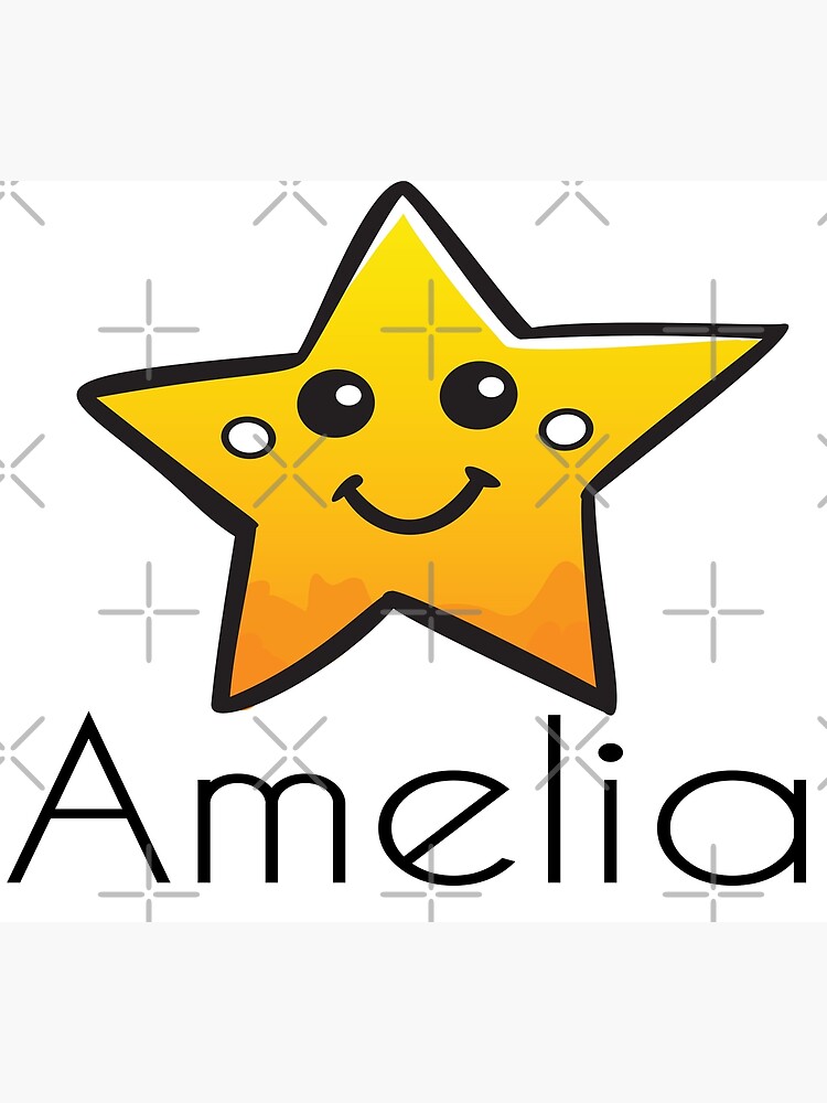 "Amelia Cute Star My Name is Amelia! " Art Print by ProjectX23 | Redbubble