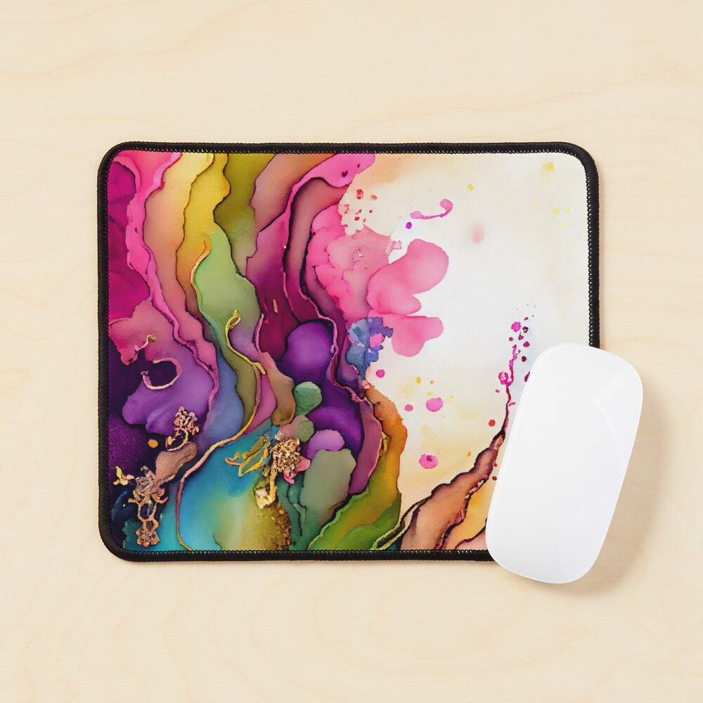 "Beautiful Alcohol Ink Design in Soft Rainbow Colors" Poster for Sale ...