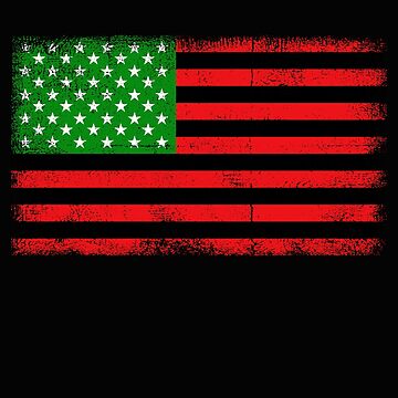 "Pan African American USA Flag Black History Distressed" Poster for ...