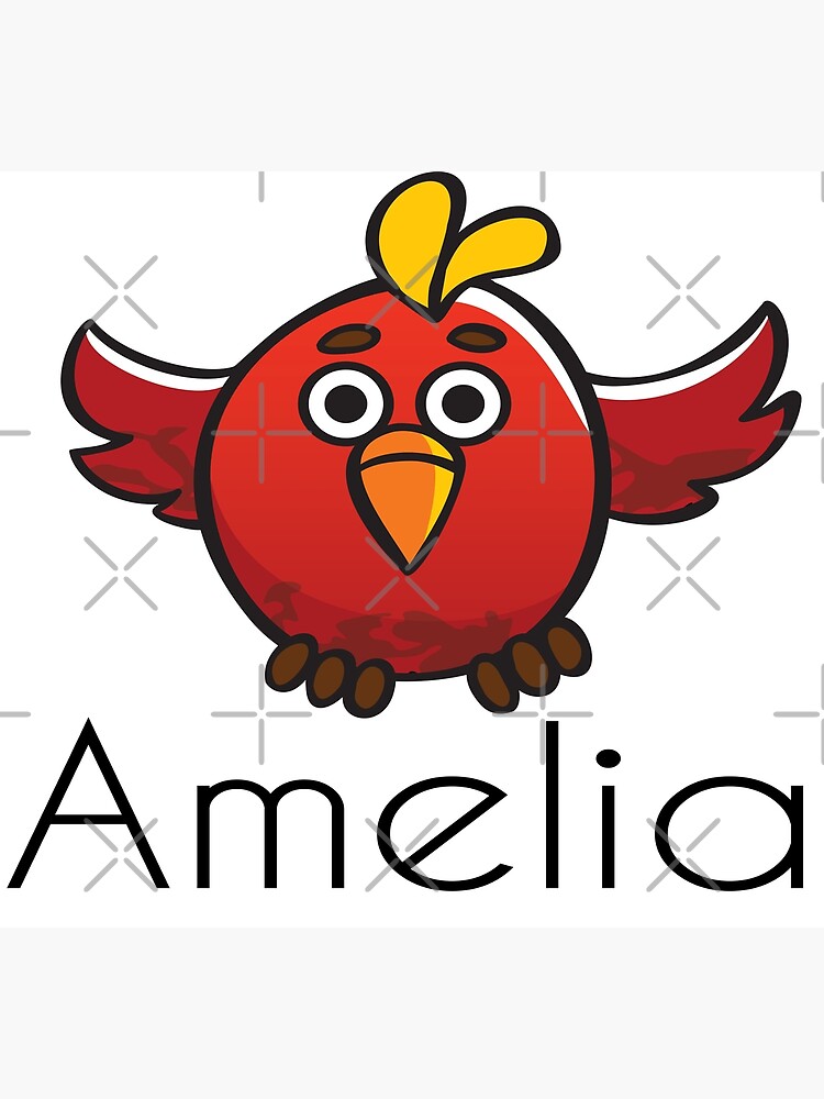 "Amelia Cute Bird My Name is Amelia! " Art Print by ProjectX23 | Redbubble