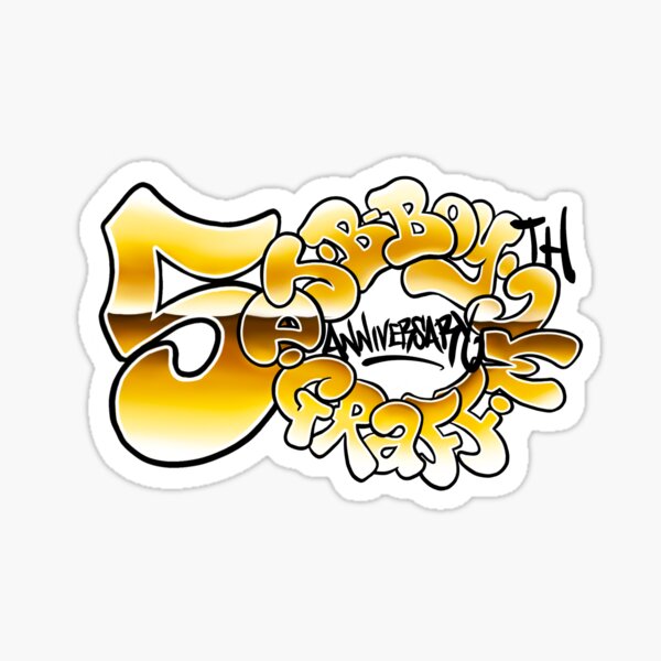 "320ARTS - HIP HOP’S 50th ANNIVERSARY " Sticker for Sale by 320-Arts ...
