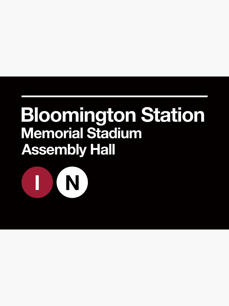"Bloomington (Indiana) Sports Venue Subway Sign" Sticker by ...