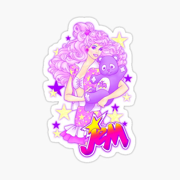"Jem and the Holograms - Party on in Pink (Pink)" Sticker for Sale by ...