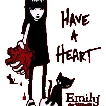 "Emily the Strange have a heart" Sticker for Sale by -y2k- | Redbubble