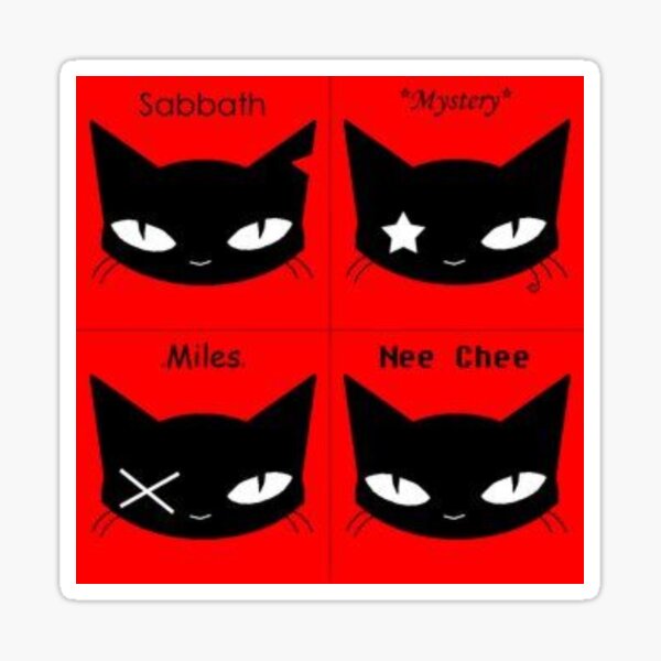 "Emily the Strange cats" Sticker for Sale by -y2k- | Redbubble
