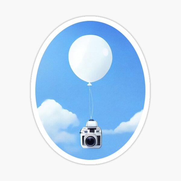 "Spy Balloon Camera In The Sky" Sticker for Sale by entwithanaxe ...