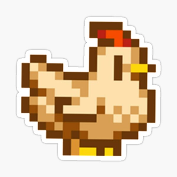 "Stardew Valley Chickens" Sticker for Sale by gouge-art | Redbubble