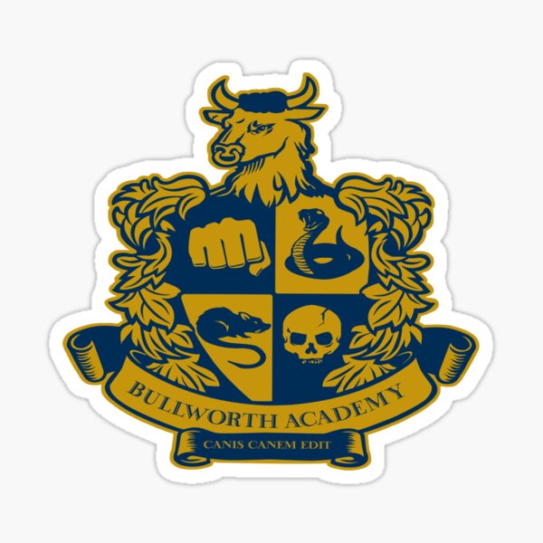 "bullworth academy" Sticker for Sale by Davontex | Redbubble