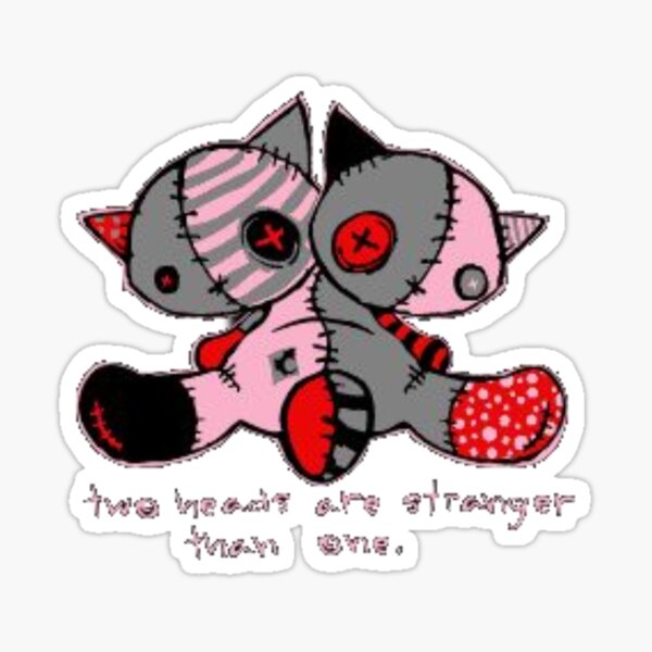 "Emily the Strange cats" Sticker for Sale by -y2k- | Redbubble