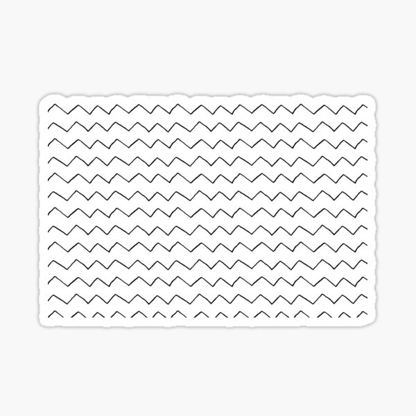 "zig zag " Sticker for Sale by koovox | Redbubble