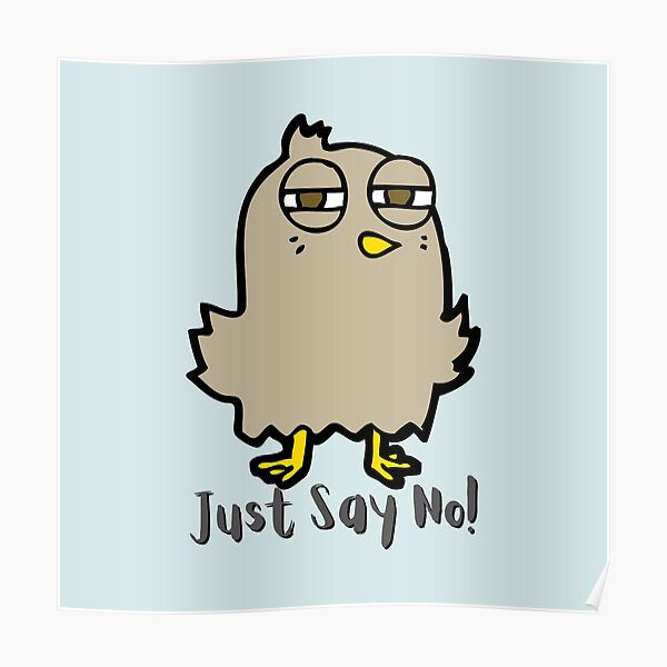 "The Just Say No Owl, for an owl lover, for a political statement, for ...
