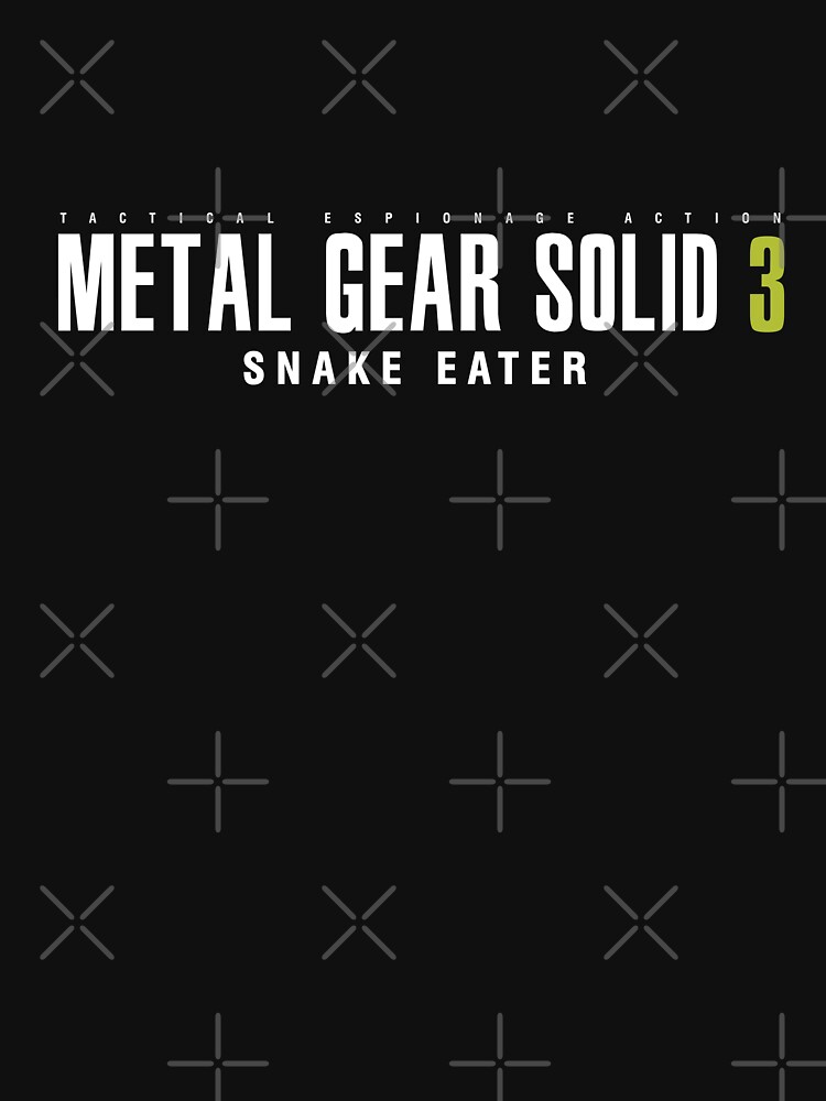 "MGS 3 - Metal Gear Solid - Logo Negative" T-Shirt von Gearpets | Redbubble