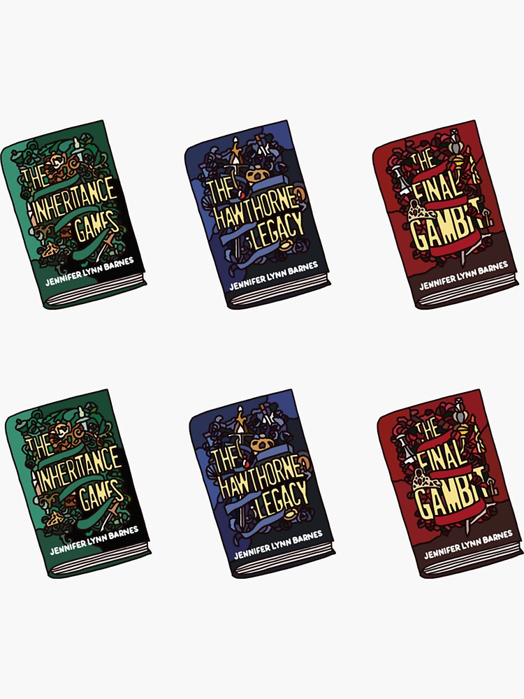 "The inheritance games books " Sticker for Sale by chiseung188 | Redbubble