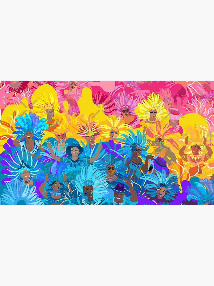 "Samba Dancers. Carnival Festive Arrangement Abstract Contemporary ...