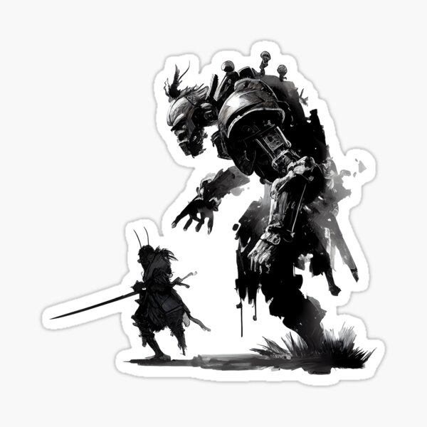 "David and Goliath" Sticker for Sale by ShadowAndSlate | Redbubble