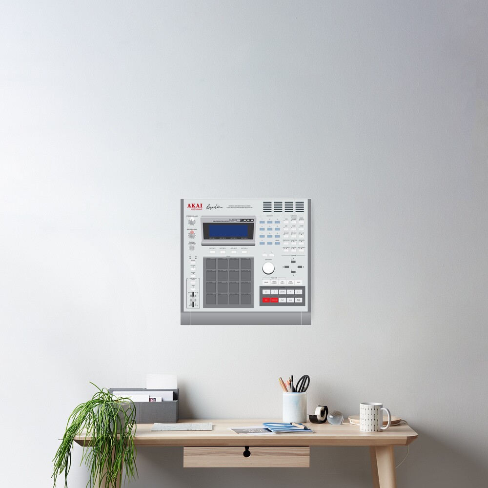 "AKAI MPC 3000" Poster for Sale by bl0r | Redbubble