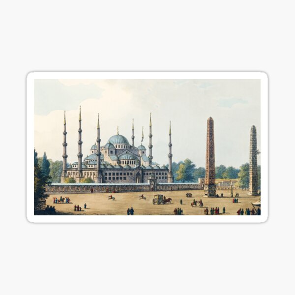 "Mosque of Sultan Ahmet " Sticker for Sale by siren-of-melet | Redbubble