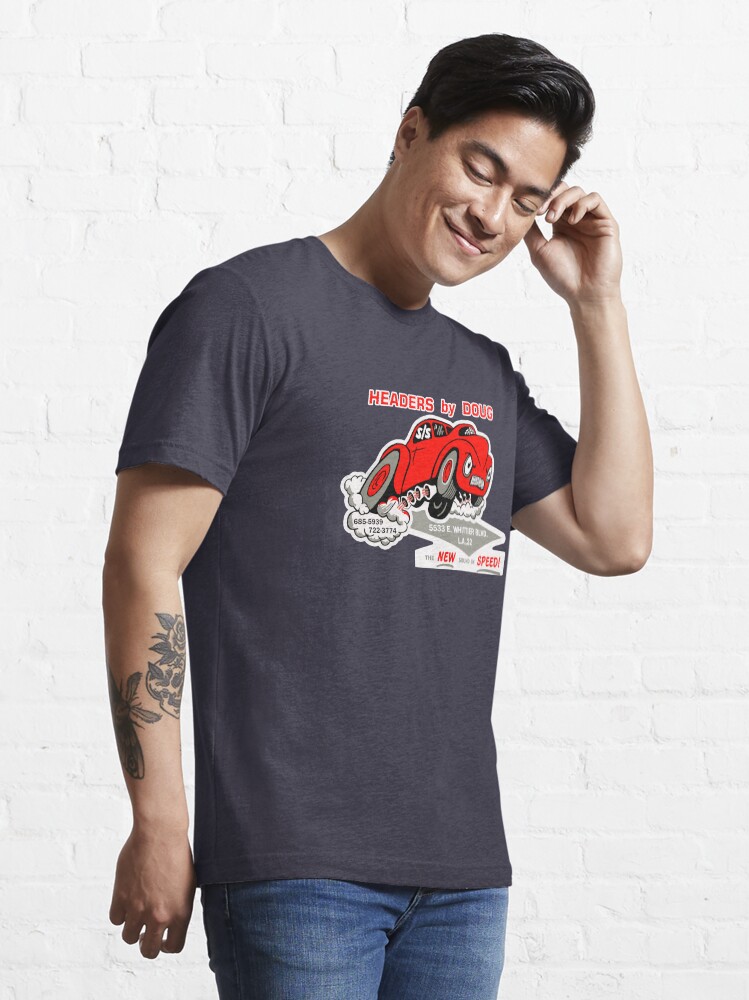 "Headers By Doug" T-shirt for Sale by TheScrambler | Redbubble ...