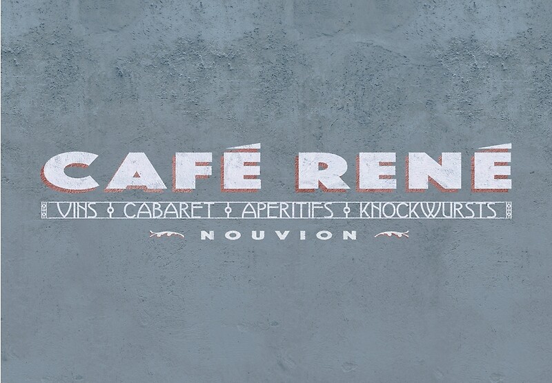 "CAFE RENE" by Clayton Hickman | Redbubble