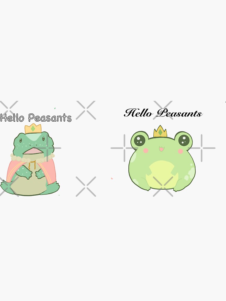 "Hello peasants pack " Sticker for Sale by ladykaykay07 | Redbubble
