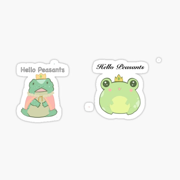 "Hello peasants pack " Sticker for Sale by ladykaykay07 | Redbubble