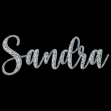"Sandra name, Dalmatian pattern Sandra first name" Sticker for Sale by ...
