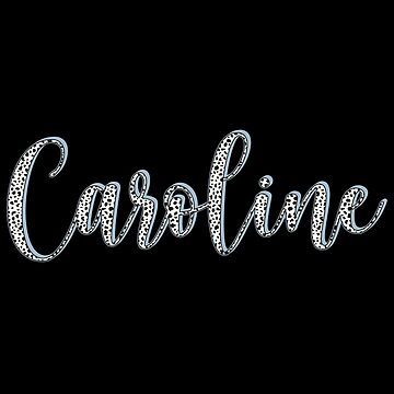 Sticker for Sale mit "Caroline-Name, dalmatinisches Muster Caroline ...