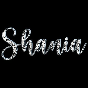 "Shania name, Dalmatian pattern Shania first name" Sticker for Sale by ...