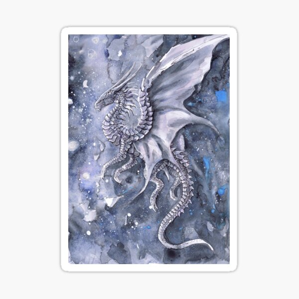 "Pale Star Dragon" Sticker by Everlyn | Redbubble