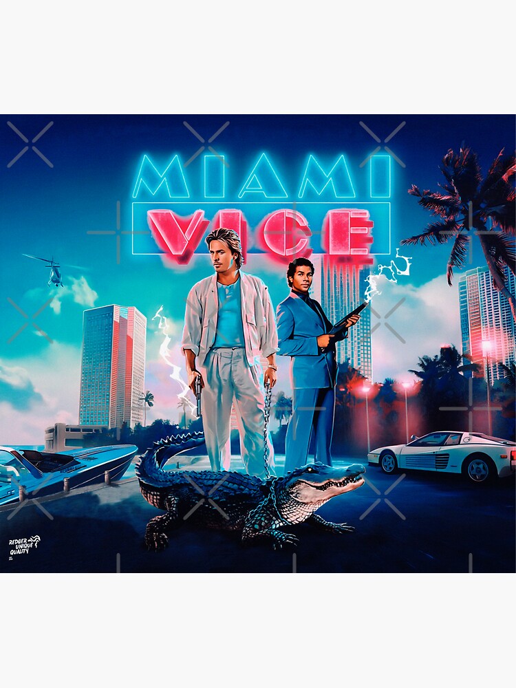 "Miami Vice Enhanced ed." Sticker for Sale by emilmiami | Redbubble
