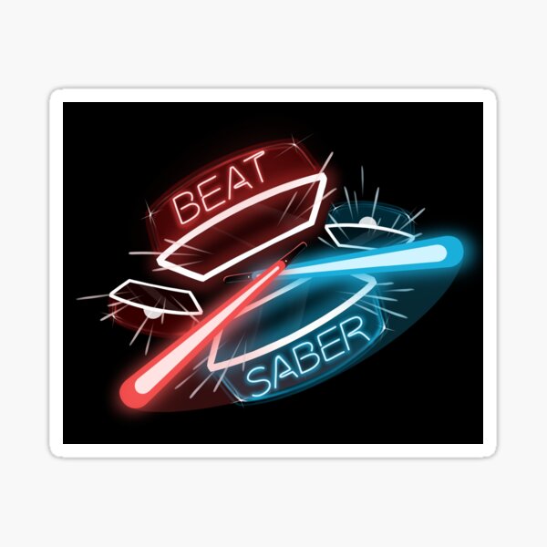 "Beat Saber Block Slice Design" Sticker for Sale by 4889276874 | Redbubble