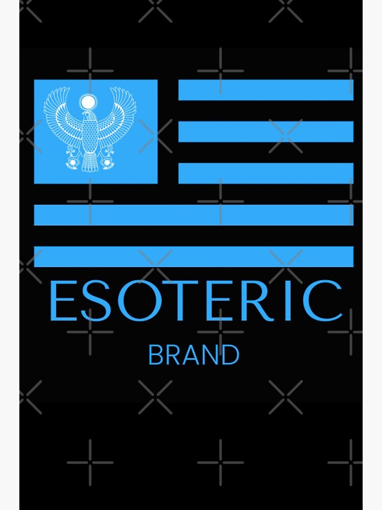 "ESOTERIC BRAND FLAG" Sticker for Sale by Rouxman72 | Redbubble