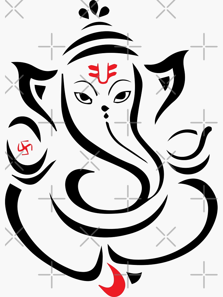 "Lord Ganesh" Sticker for Sale by guri386 | Redbubble