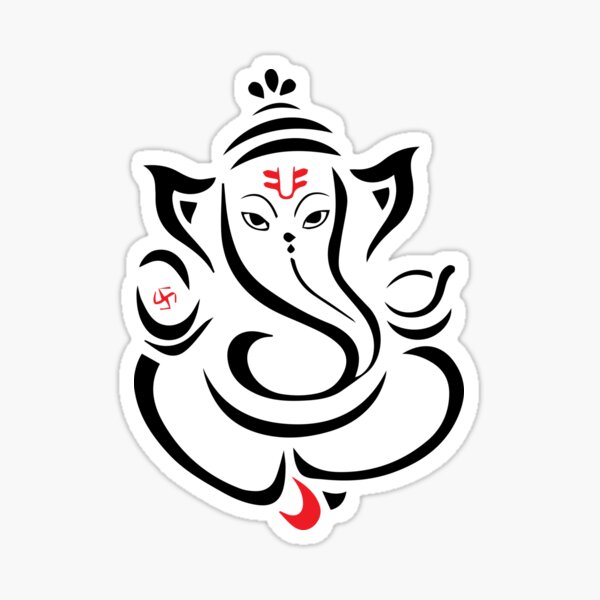 "Lord Ganesh" Sticker for Sale by guri386 | Redbubble
