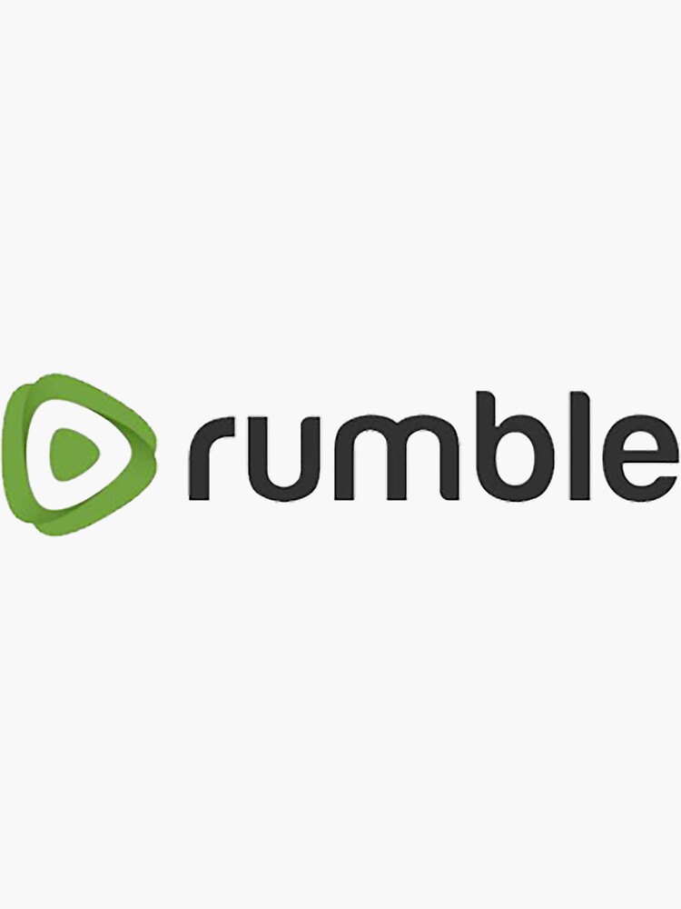"Rumble Logo" Sticker for Sale by PoppyDani | Redbubble
