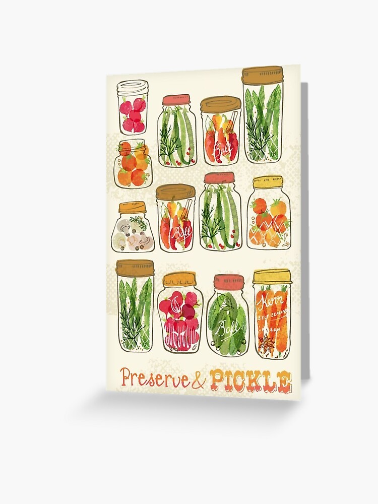 "Canning, Pickles, Preserve, Jar, Food Preservation Illustration ...
