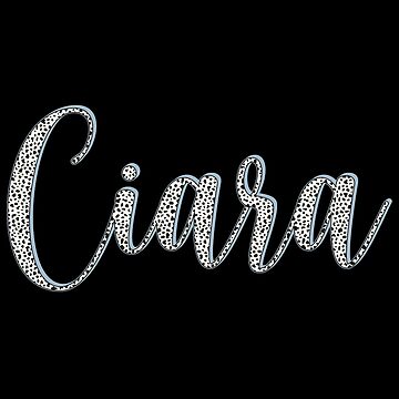 "Ciara name, Dalmatian pattern Ciara first name" Sticker for Sale by ...