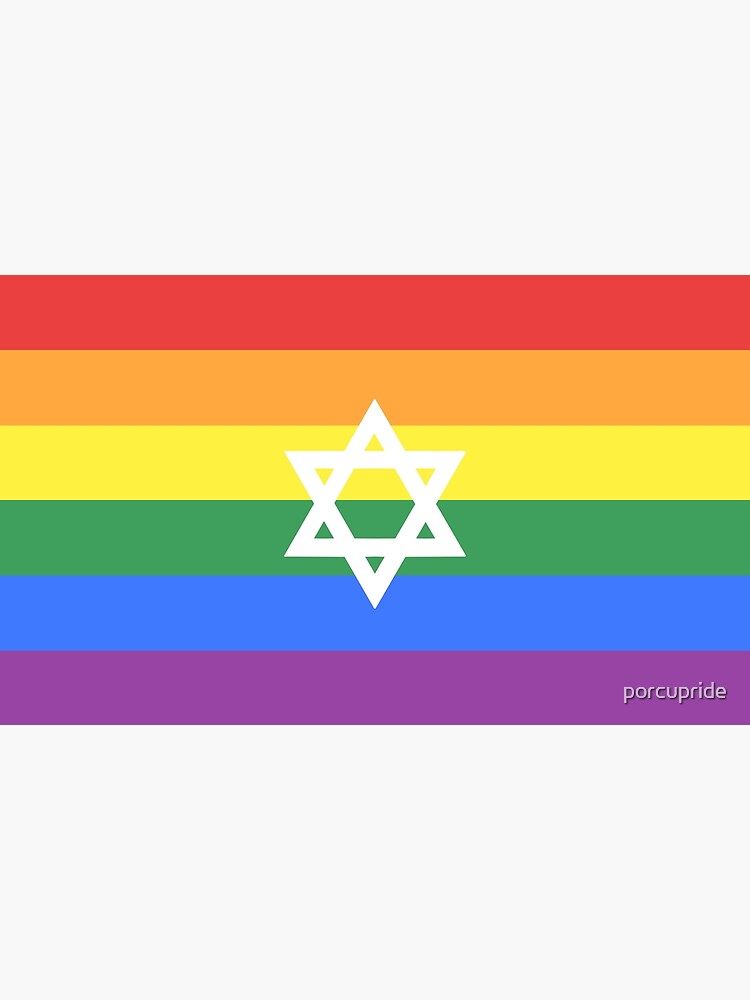 "Jewish LGBT+ Pride Flag" Poster for Sale by porcupride | Redbubble