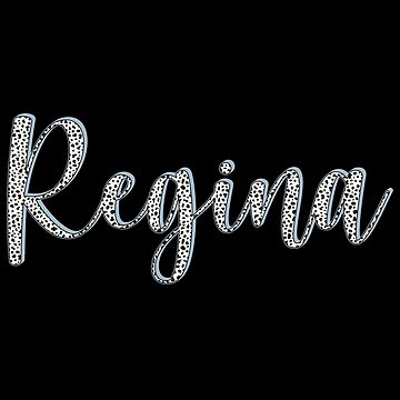 "Regina name, Dalmatian pattern Regina first name" Sticker for Sale by ...