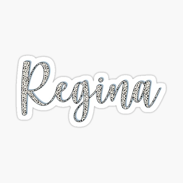 "Regina name, Dalmatian pattern Regina first name" Sticker for Sale by ...