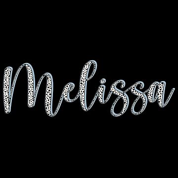 "Melissa name, Dalmatian pattern Melissa first name" Sticker for Sale ...