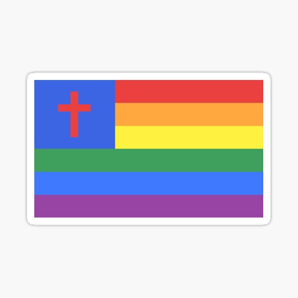 "Christian LGBT+ Pride Flag (v.1)" Sticker for Sale by porcupride ...