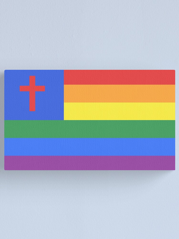 "Christian LGBT+ Pride Flag (v.1)" Canvas Print by porcupride | Redbubble