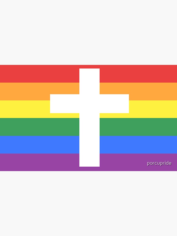 "Christian LGBT+ Pride Flag (v.2)" Sticker for Sale by porcupride ...