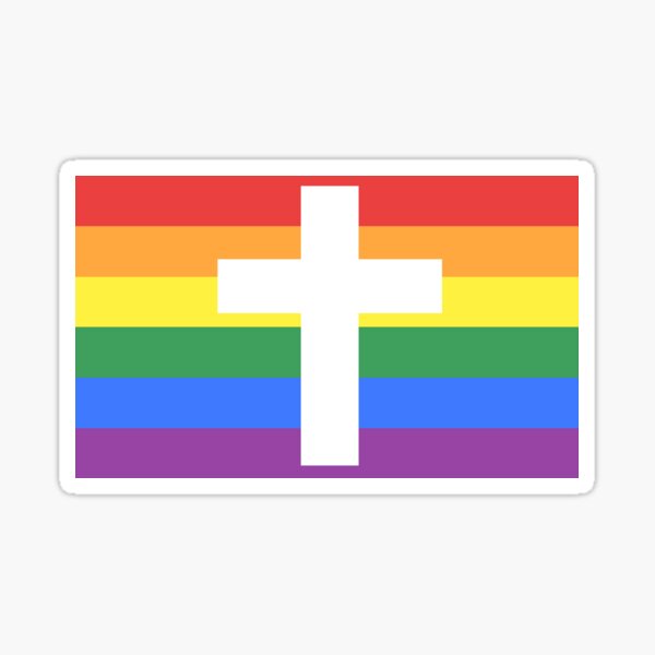 "Christian LGBT+ Pride Flag (v.2)" Sticker for Sale by porcupride ...