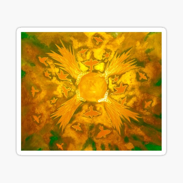 ""shining"" Sticker for Sale by YellowB1rd | Redbubble