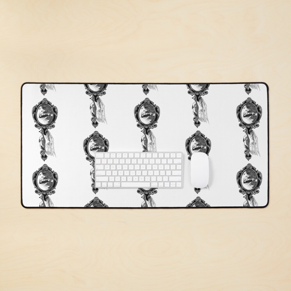 "Vampire Reflection on Handheld Antique Mirror - Vampy Goth Dark ...