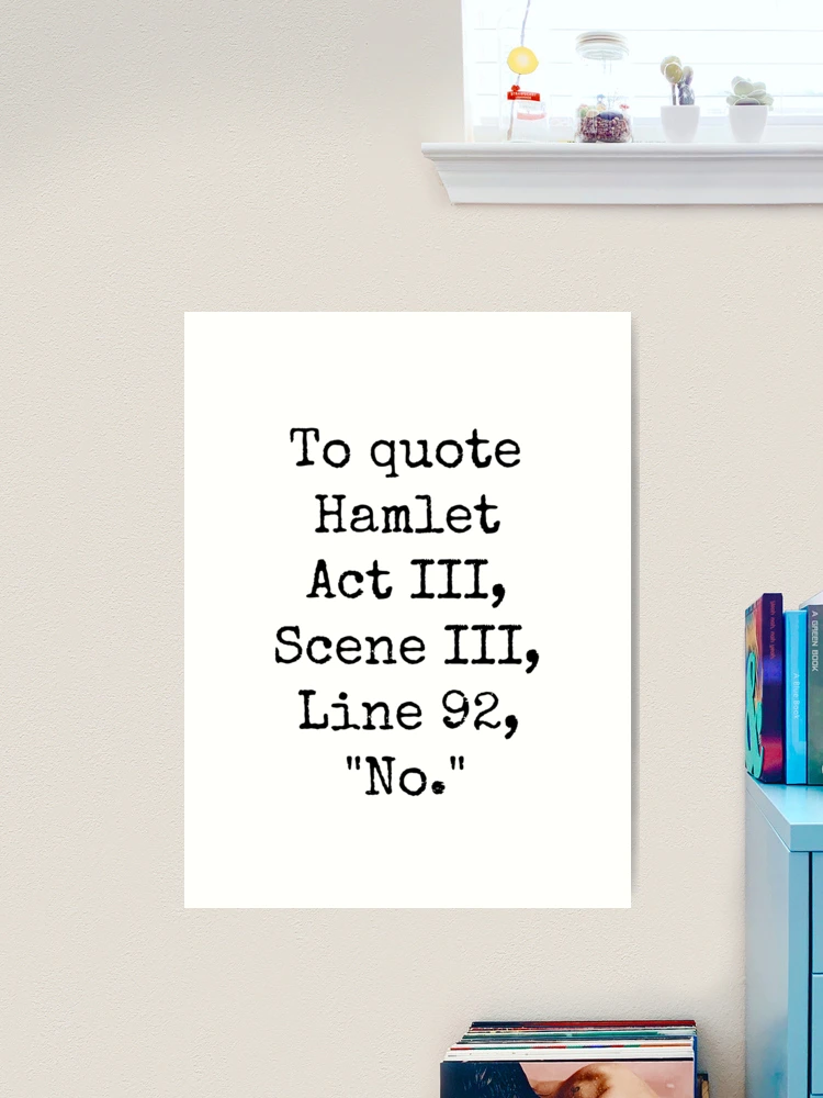 Hamlet End Scene Quotes