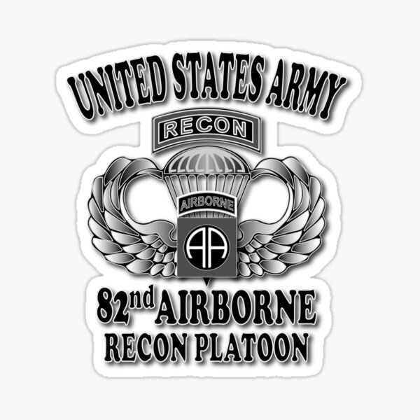 "82nd Airborne- Recon" Sticker for Sale by cp06327 | Redbubble